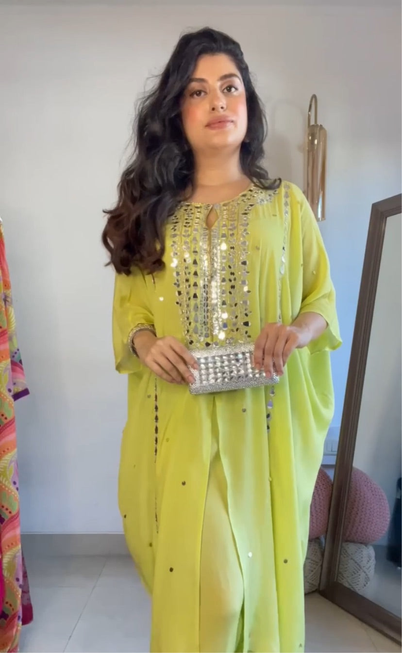 Tarana Solid - Lime Green – Sajeda Lehry Design Studio